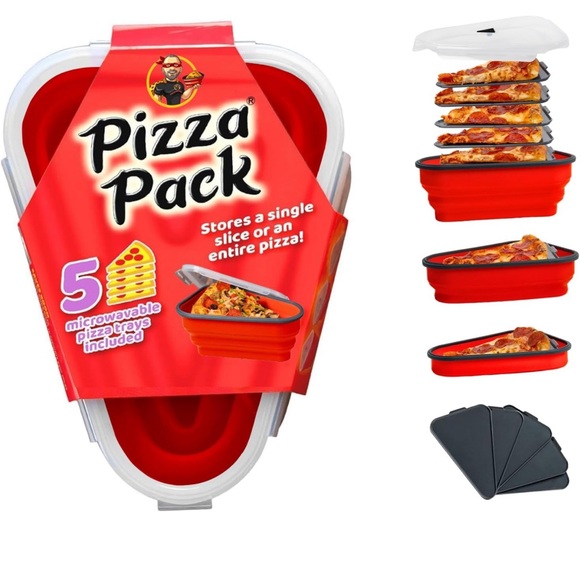 piaca pizza | Kitchen | Pizza Pack Reusable Bpafree Silicone Storage ...